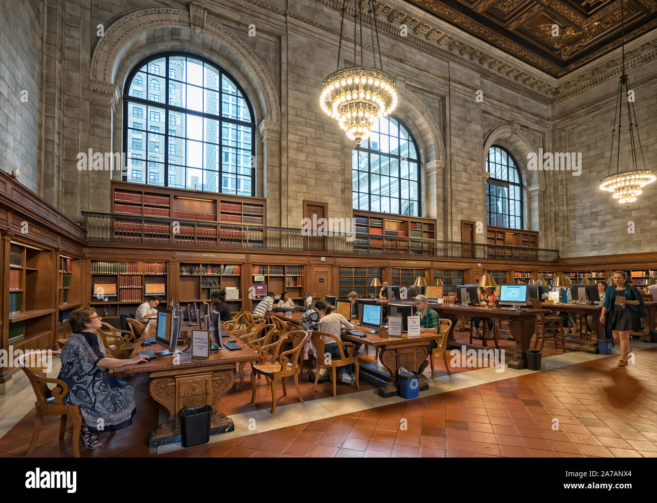 New York City, United States - September 6, 2017: Interior of the ...