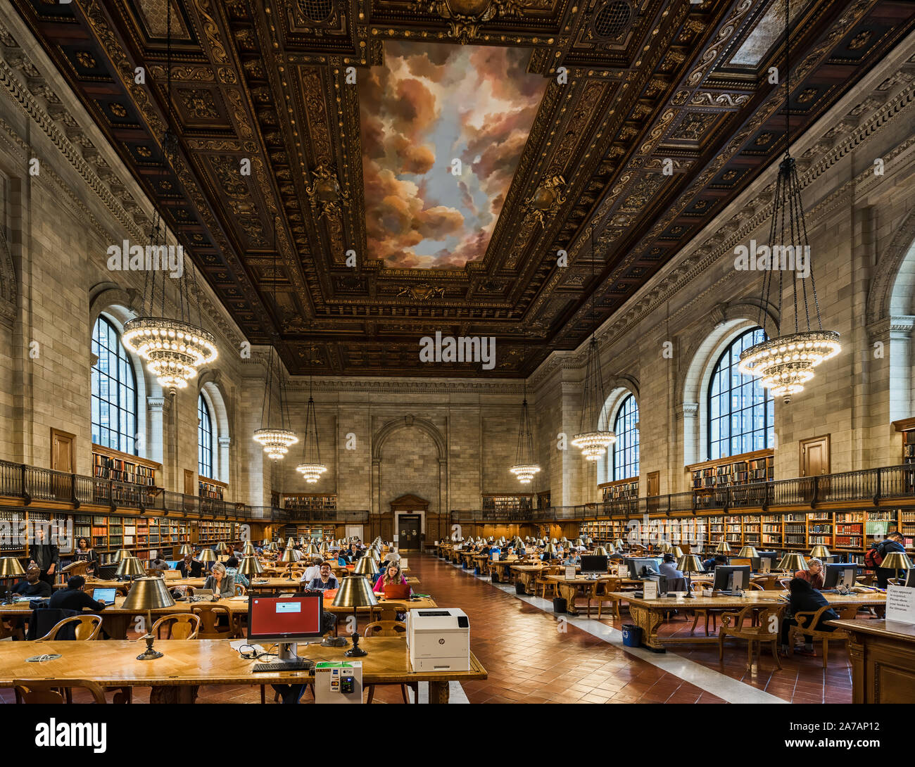 Reading hall inside new york library hi-res stock photography and ...
