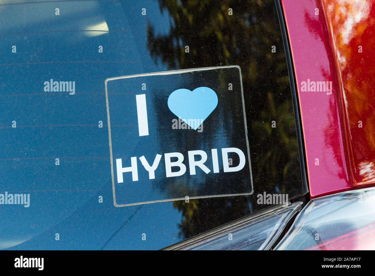 I love hybrid sign hi-res stock photography and images - Alamy