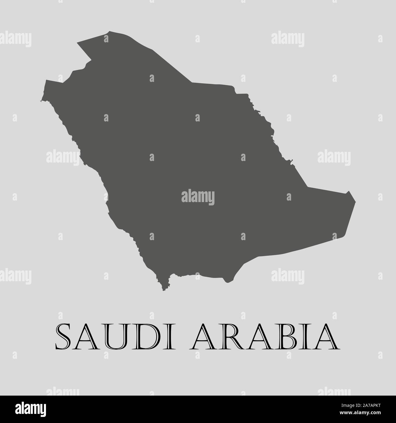 Saudi arabia map vector hi-res stock photography and images - Alamy