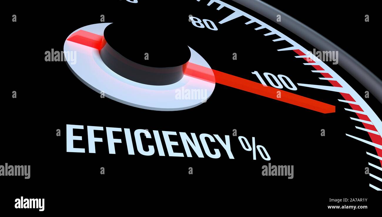 Efficiency Level Meter on 100% extremely detailed and realistic high ...