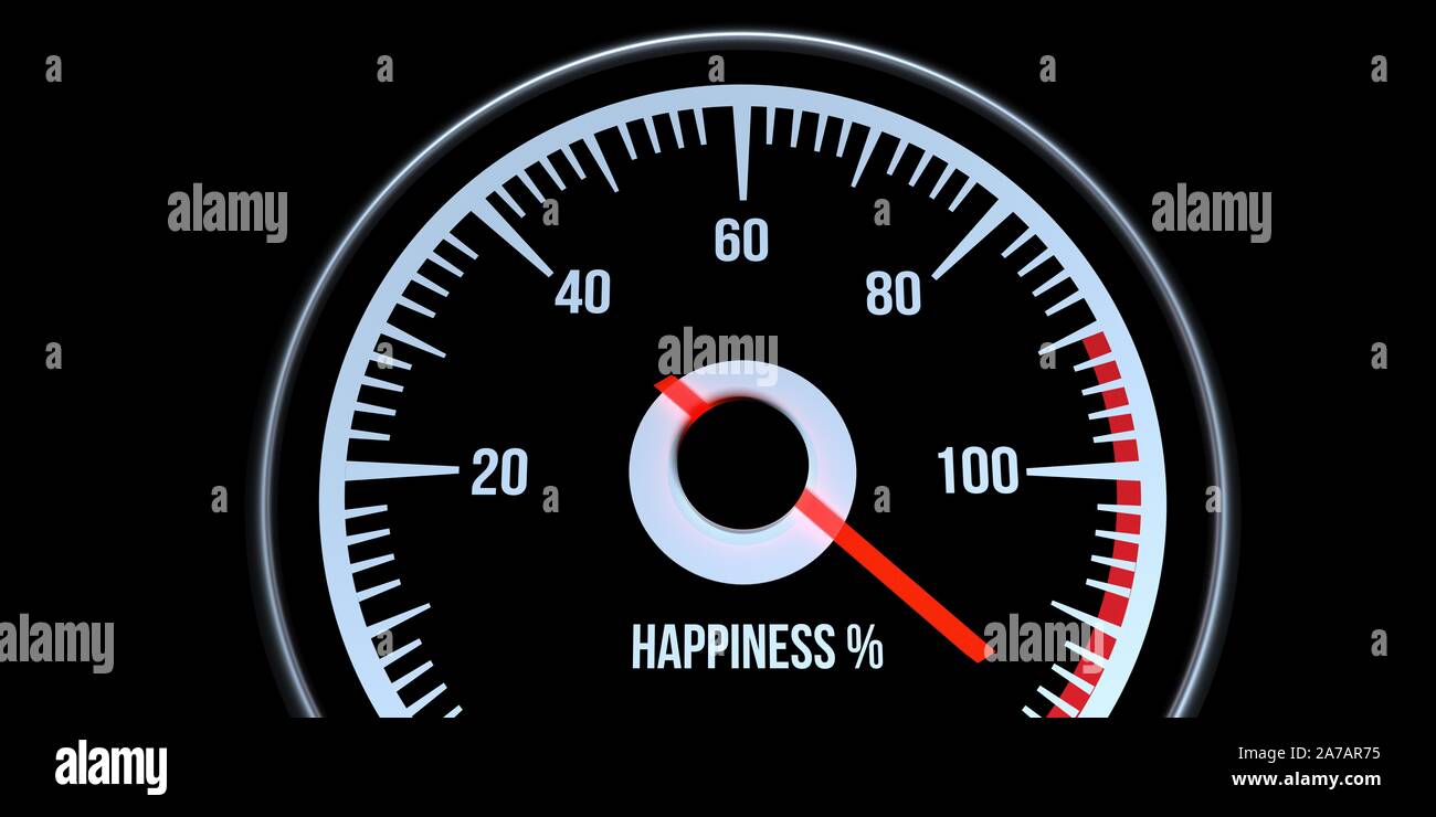 Happiness Indicator on 100% extremely detailed and realistic high ...