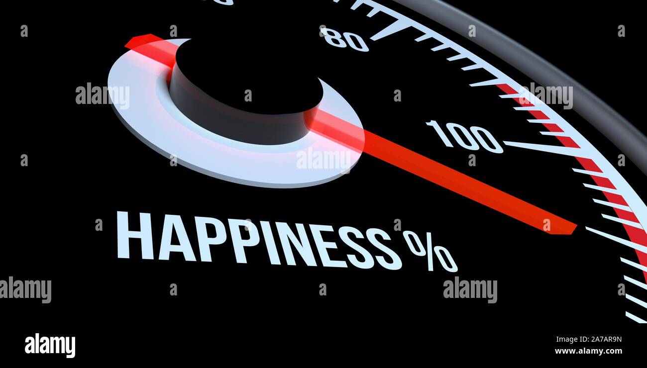 Happiness Indicator on 100% extremely detailed and realistic high ...