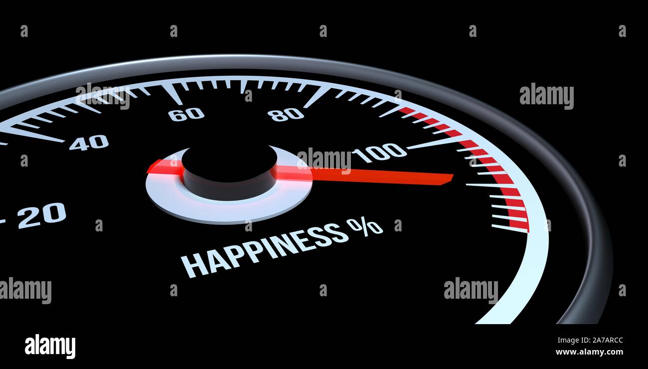 Happiness Indicator on 100% extremely detailed and realistic high ...