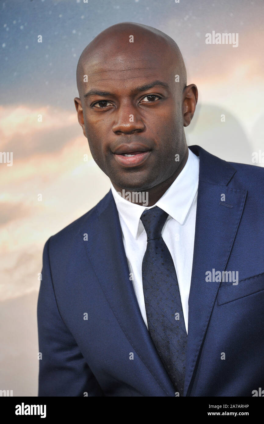 LOS ANGELES, CA - OCTOBER 26, 2014: David Gyasi at the Los Angeles ...