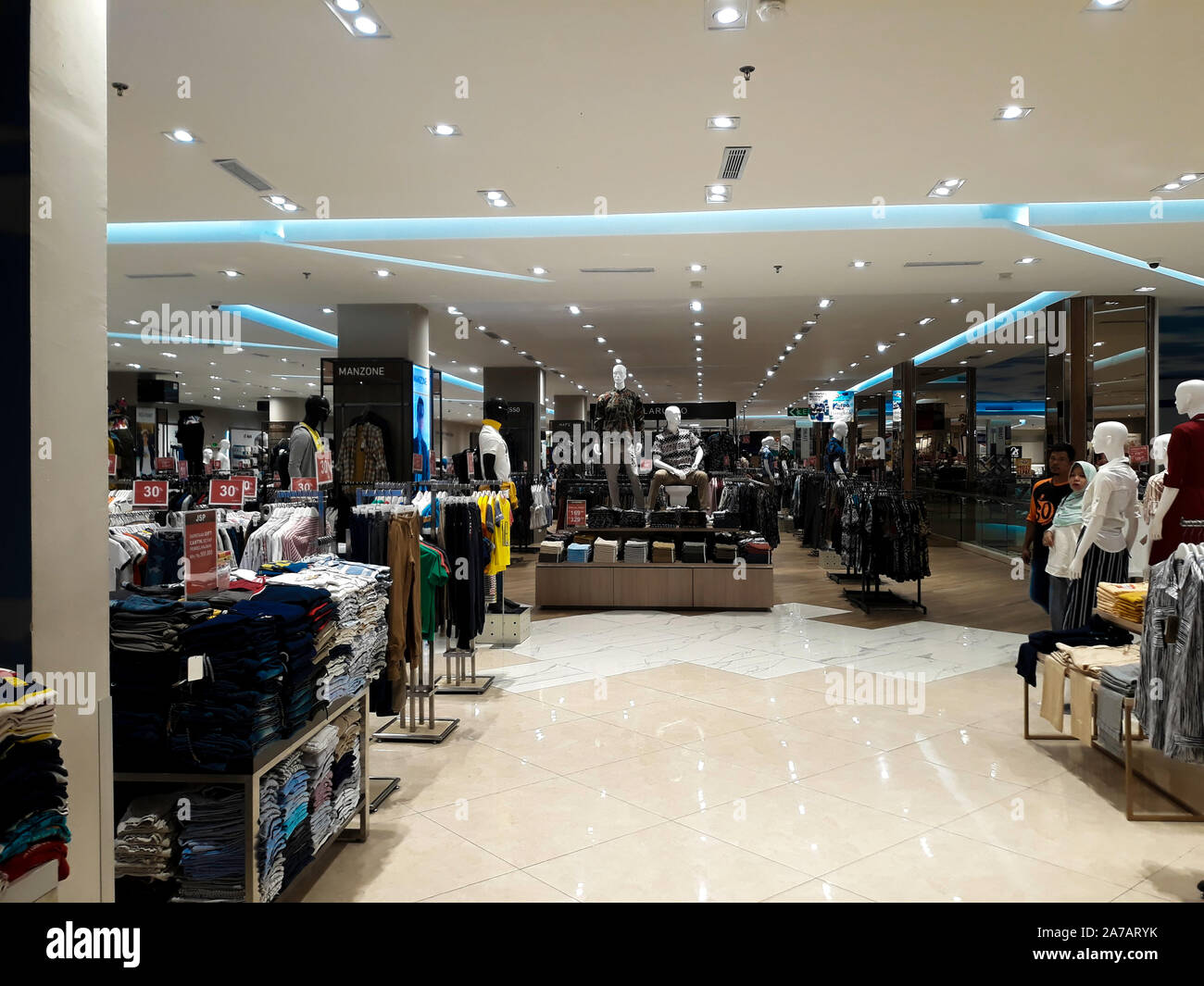 BEKASI, WEST JAVA, INDONESIA, NOVEMBER 1 2019 : Transmart Mall located ...