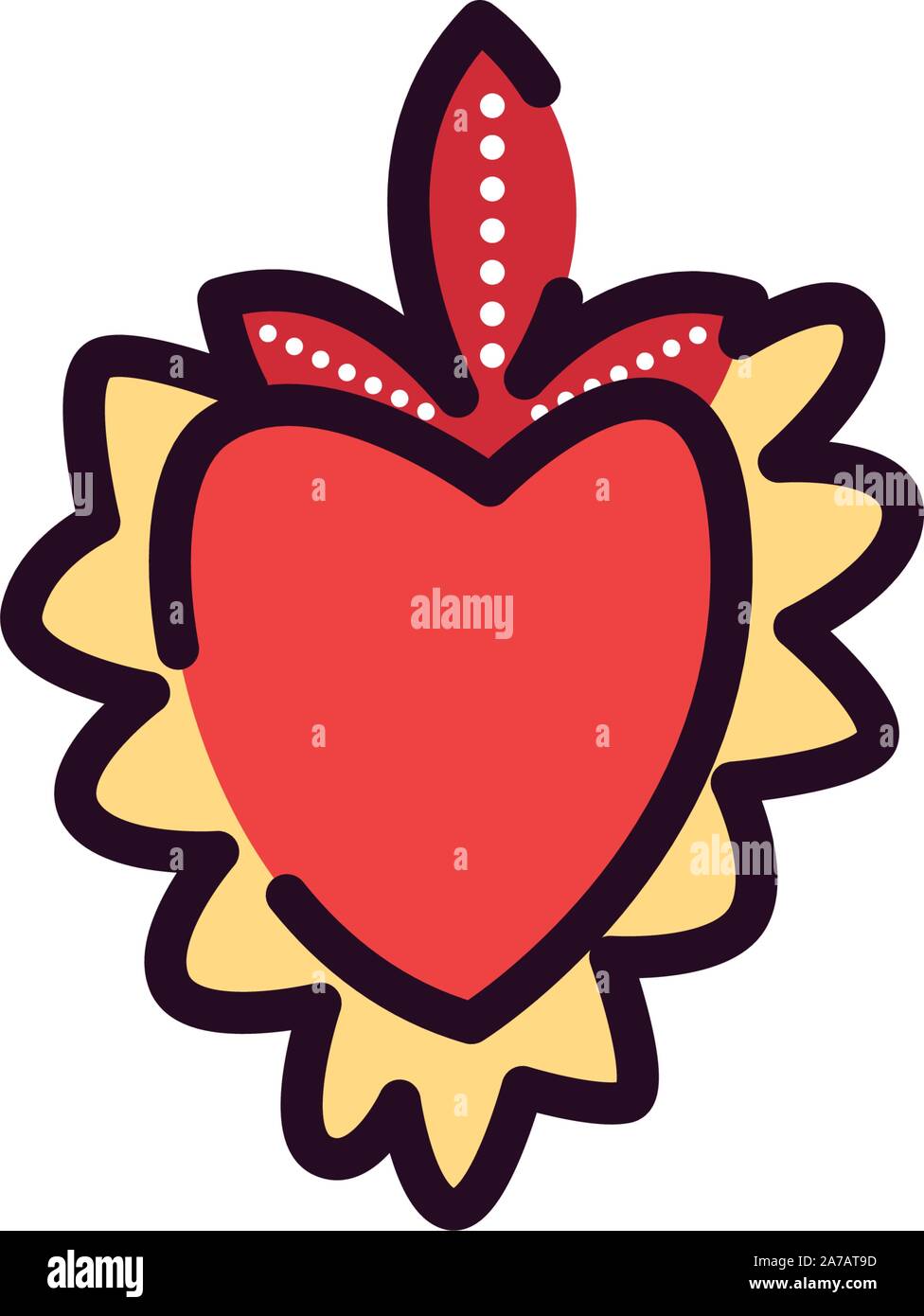 Mexican heart design, Mexico culture tourism landmark latin and party ...