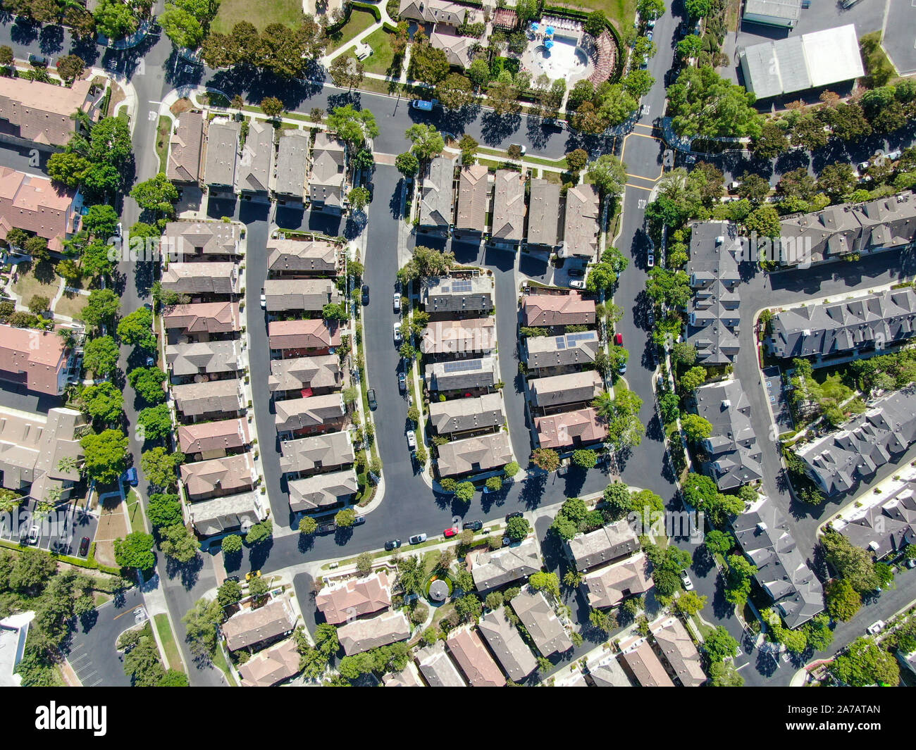 Aerial view of master-planned community and census-designated Ladera ...