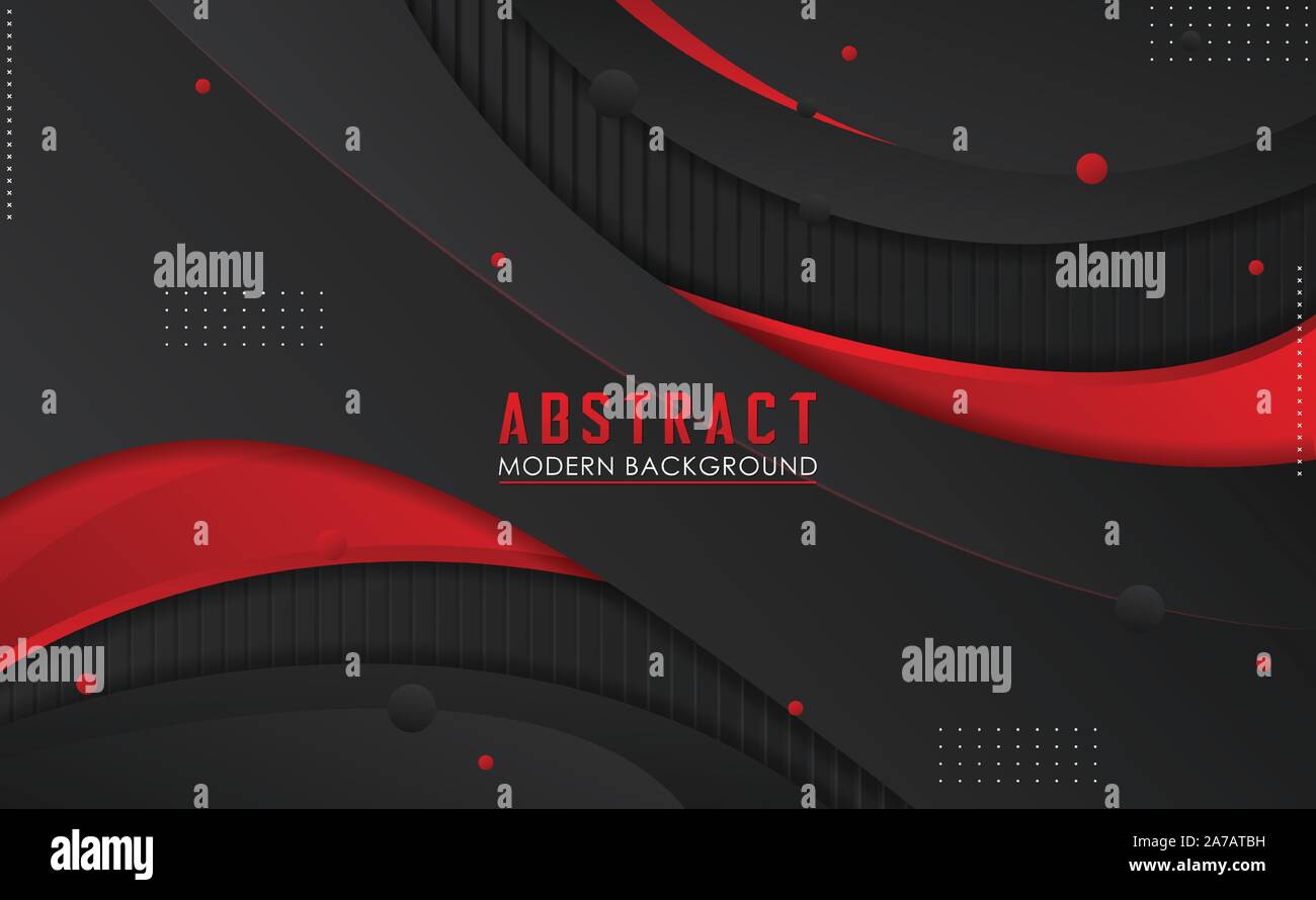 Black and Red Modern Abstract Background Stock Vector Image & Art - Alamy