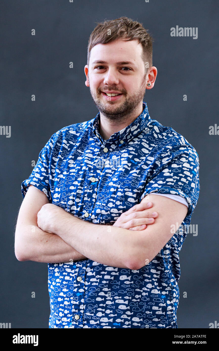 Edinburgh, Scotland. 27th August 2016 Alex T. Smith, the British author ...