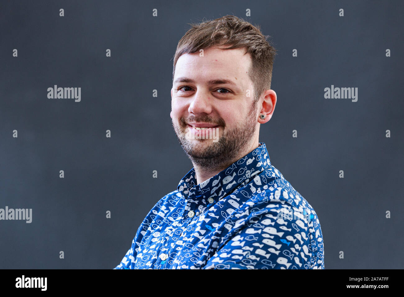 Edinburgh, Scotland. 27th August 2016 Alex T. Smith, the British author ...