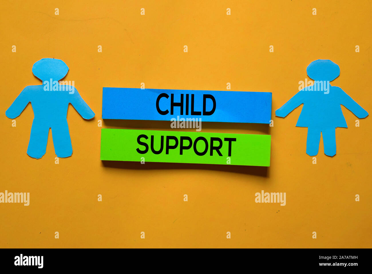 Child Support text on sticky notes. Office desk background Stock Photo ...
