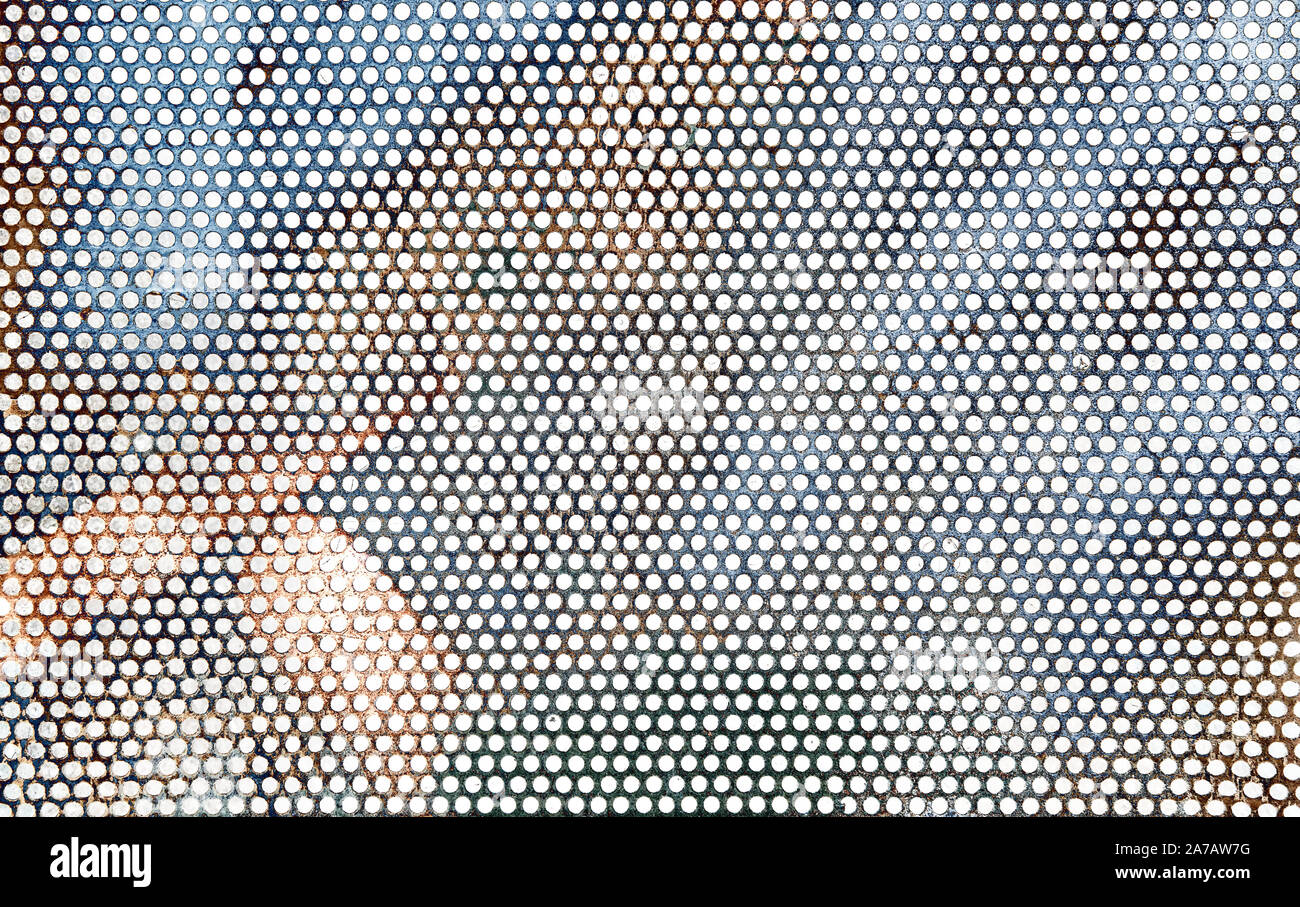 Perforated metal sheet as background Stock Photo - Alamy