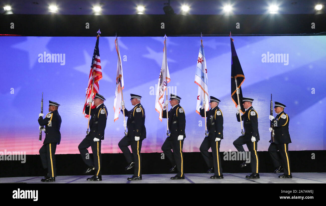 Chicago Police at a service of remembrance Stock Photo - Alamy