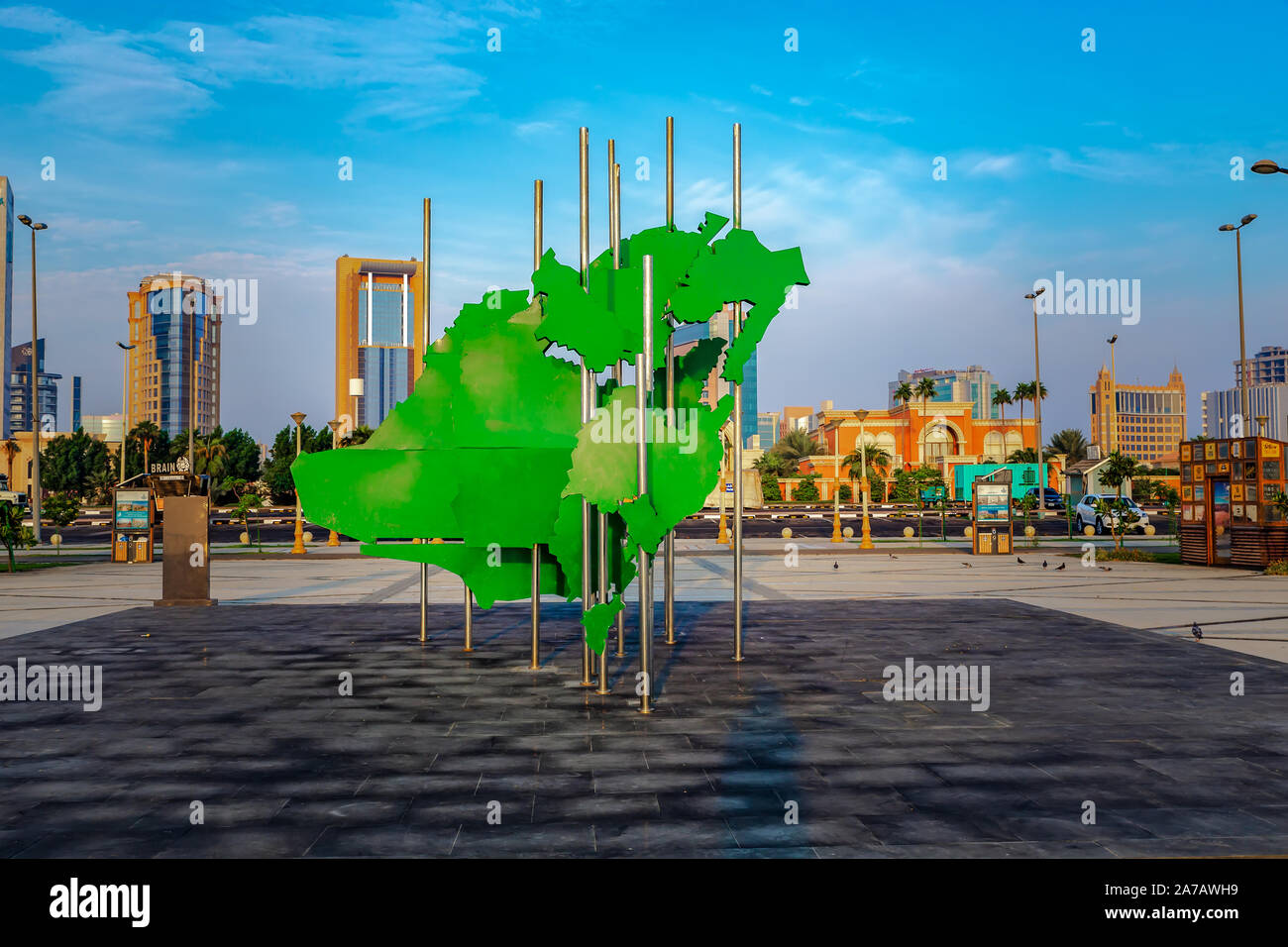 Morning view in Alkhobar Corniche area Saudi Arabia. City : Khobar ...