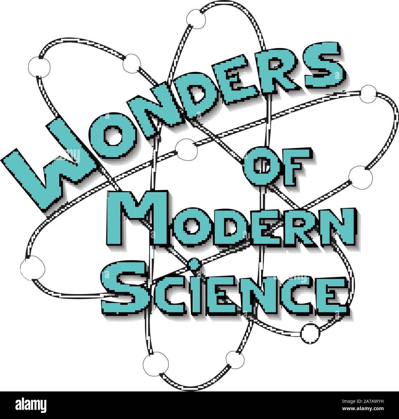 Wonders of Modern Science Outline Stock Vector Image & Art - Alamy