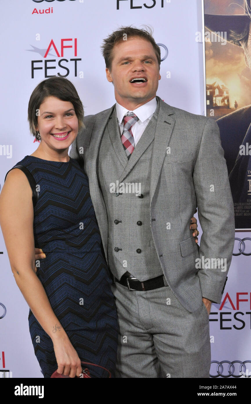 LOS ANGELES, CA - NOVEMBER 11, 2014: Evan Jones at the gala screening ...