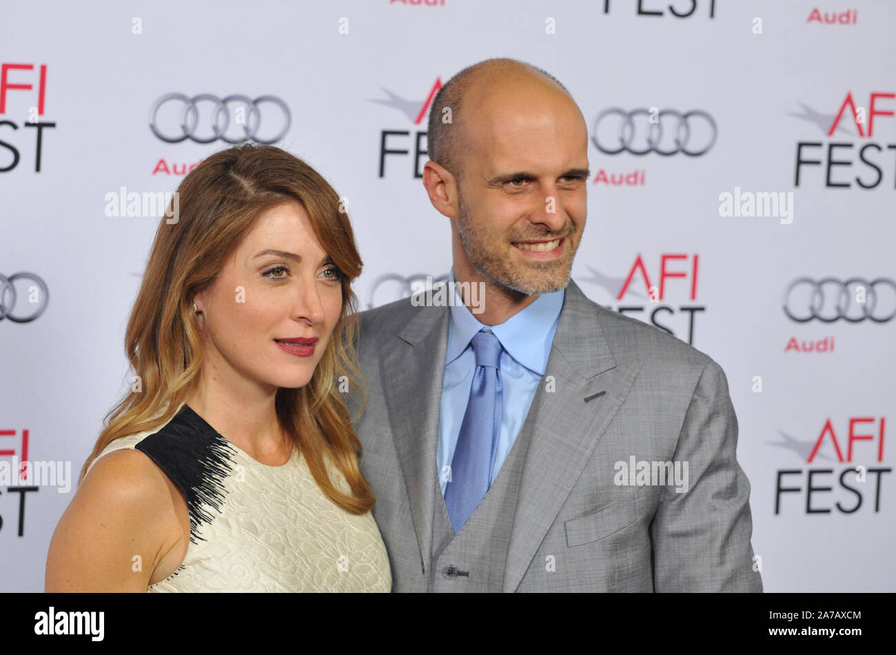 LOS ANGELES, CA - NOVEMBER 12, 2014: Edoardo Ponti & wife actress Sasha ...