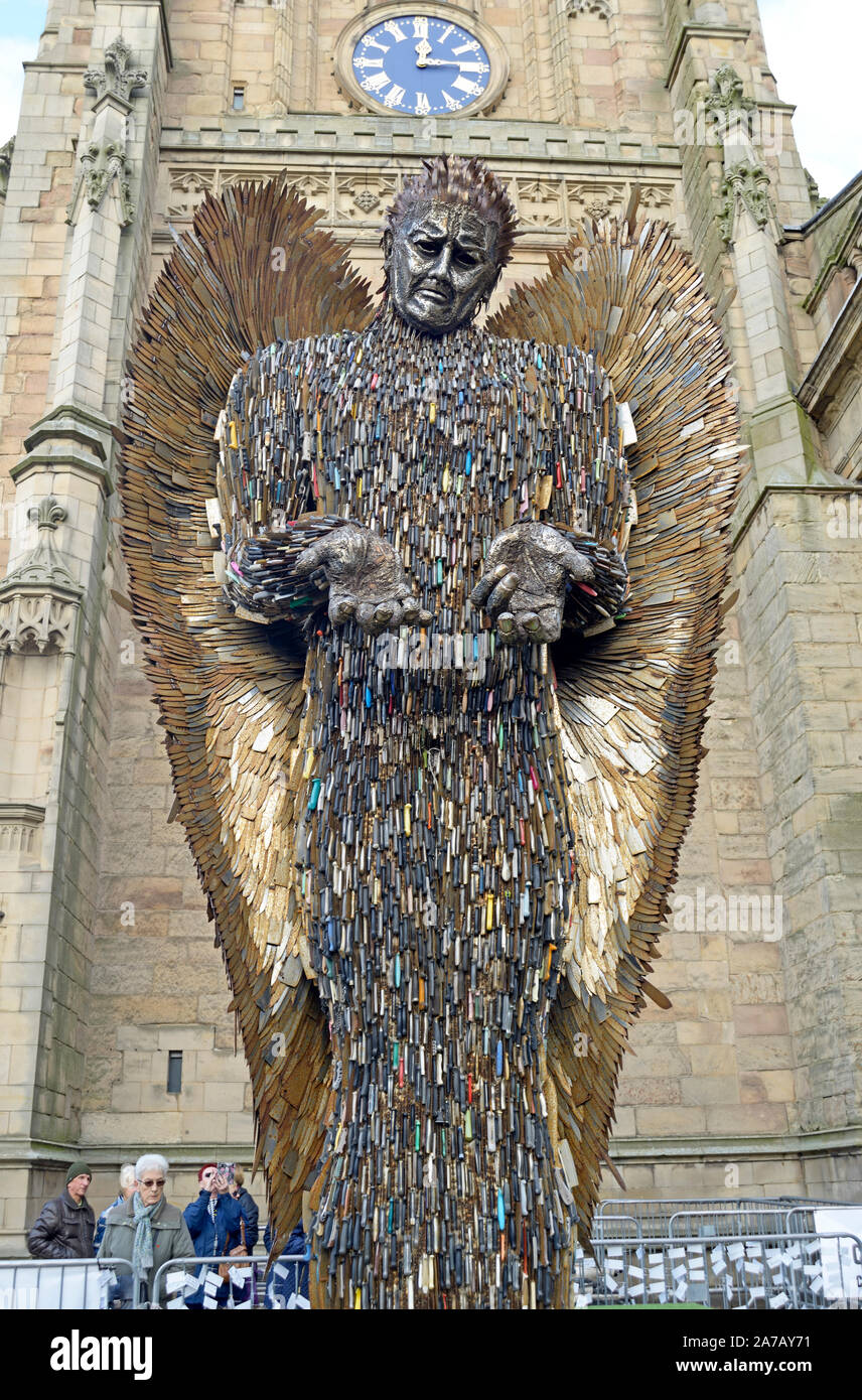 Knife angel, derby cathedral hi-res stock photography and images - Alamy