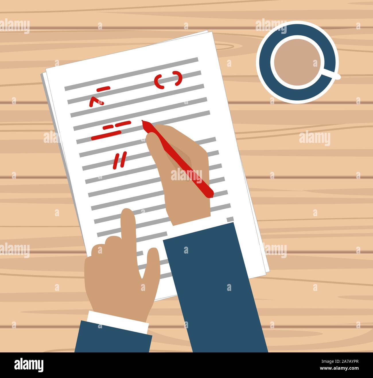 Proofreader proofreading Stock Vector Images - Alamy