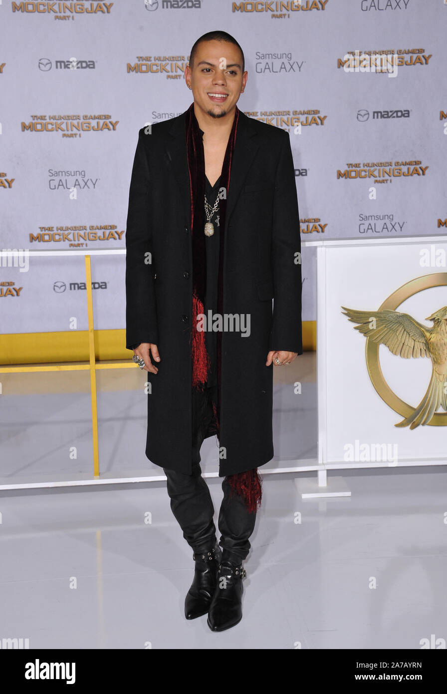 LOS ANGELES, CA - NOVEMBER 17, 2014: Evan Ross (son of Diana Ross) at ...