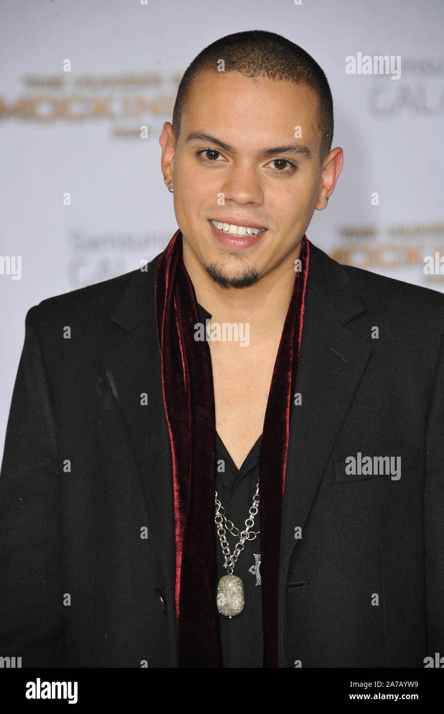 LOS ANGELES, CA - NOVEMBER 17, 2014: Evan Ross (son of Diana Ross) at ...