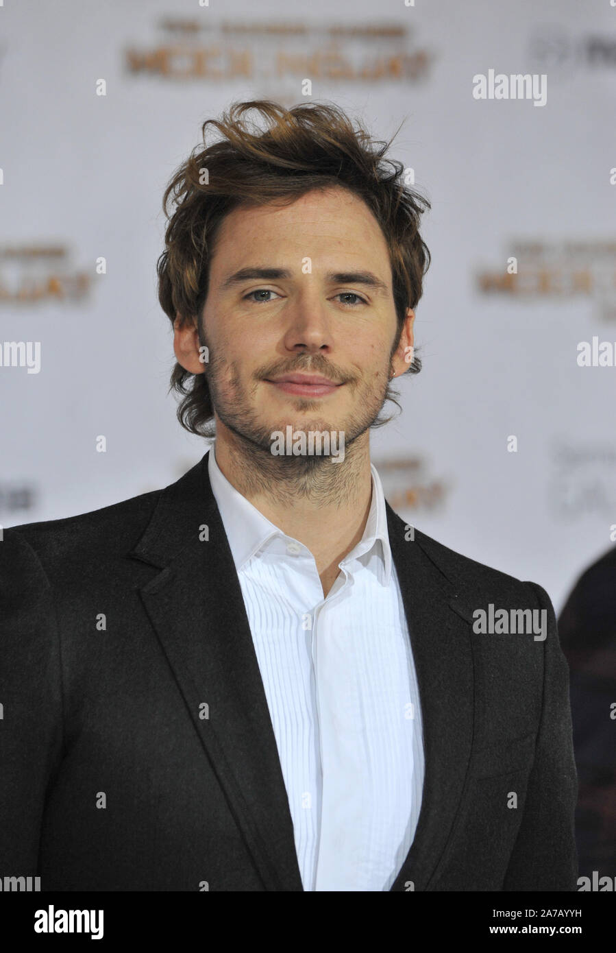 LOS ANGELES, CA - NOVEMBER 17, 2014: Sam Claflin at the Los Angeles ...