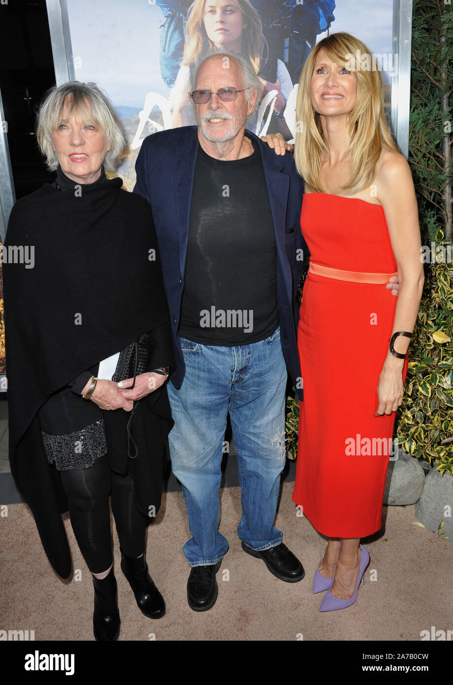 LOS ANGELES, CA - NOVEMBER 19, 2014: Laura Dern & father Bruce Dern ...