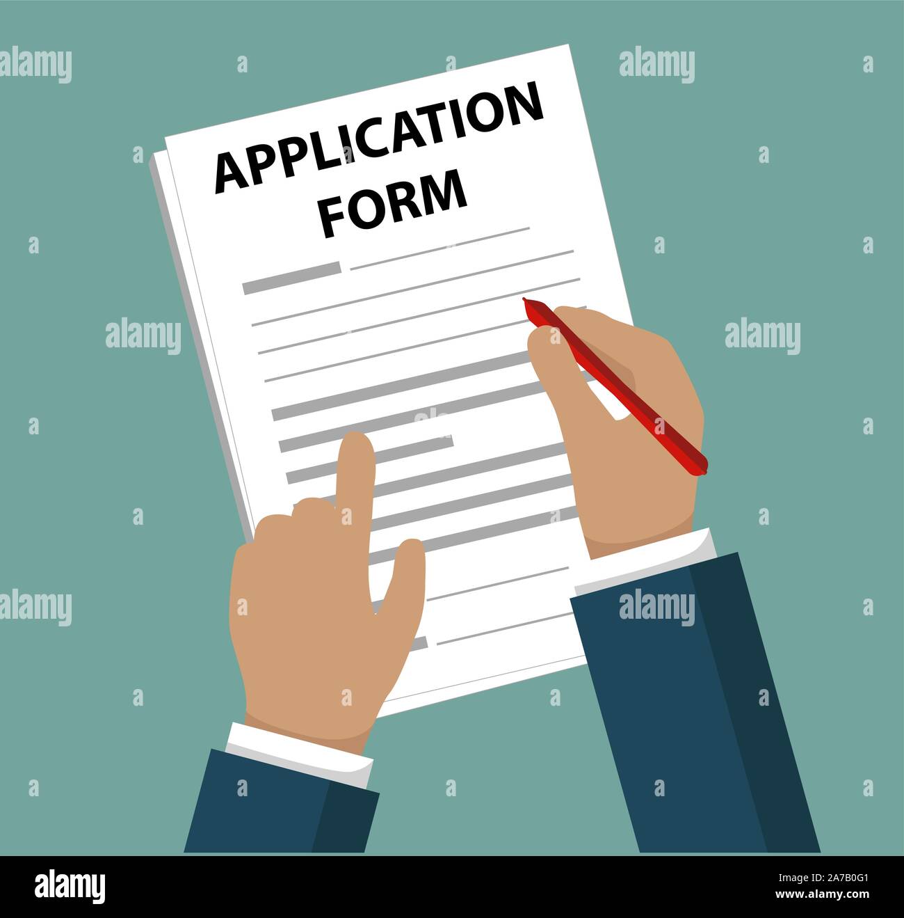 Job application form hi-res stock photography and images - Alamy