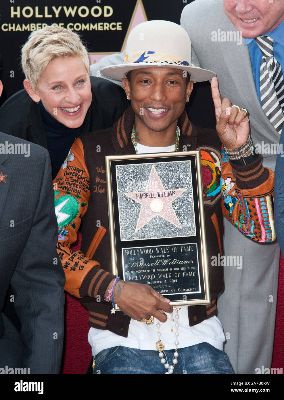 LOS ANGELES, CA - DECEMBER 4, 2014: Singer/songwriter Pharrell Williams ...