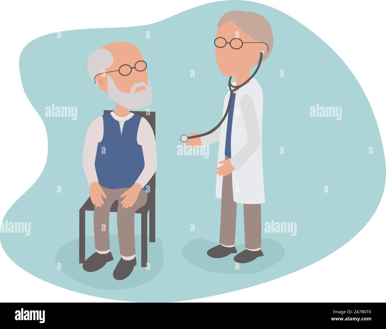 Senior care doctor retired Stock Vector Images - Alamy