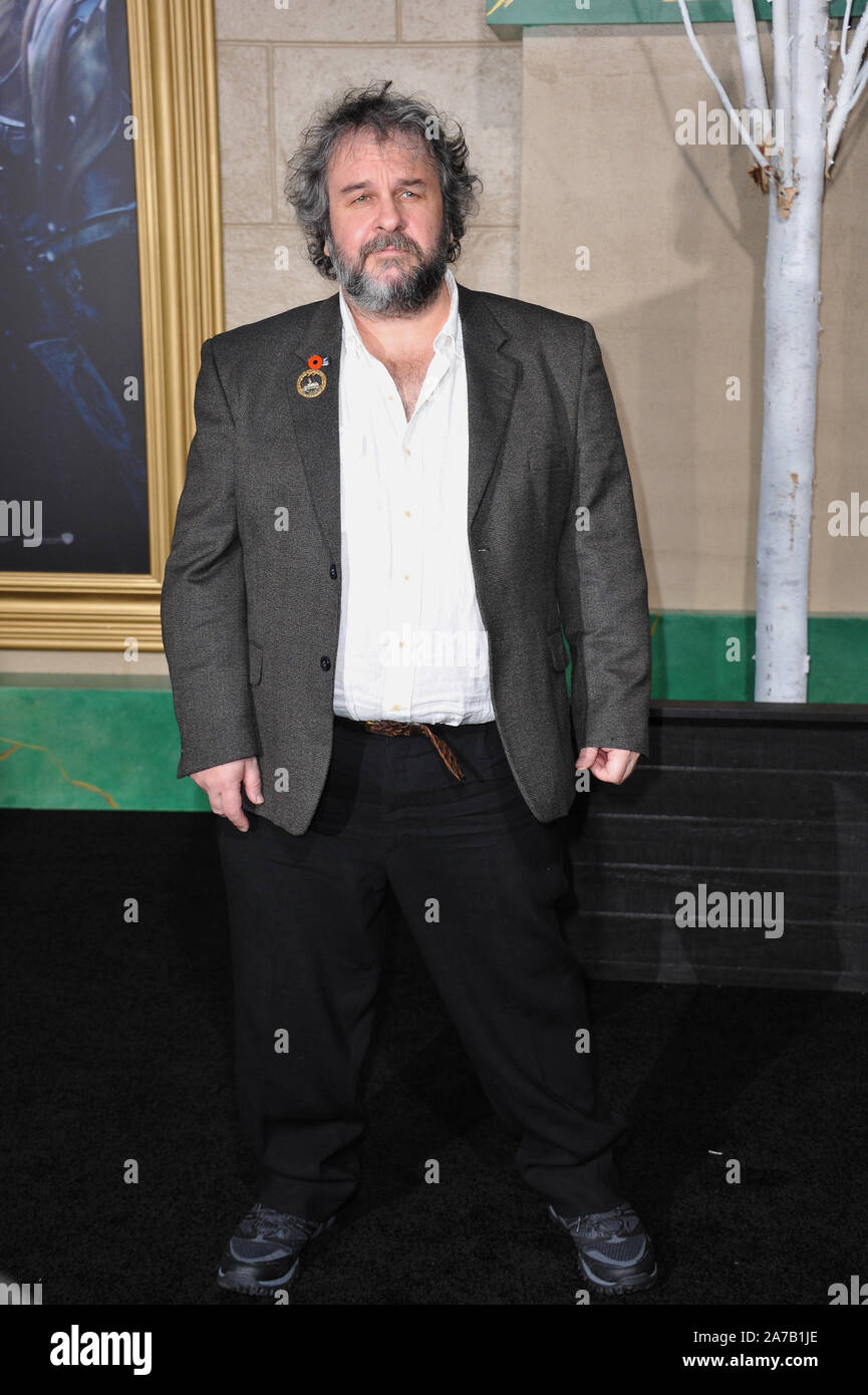 LOS ANGELES, CA - DECEMBER 9, 2014: Director Peter Jackson at the Los ...