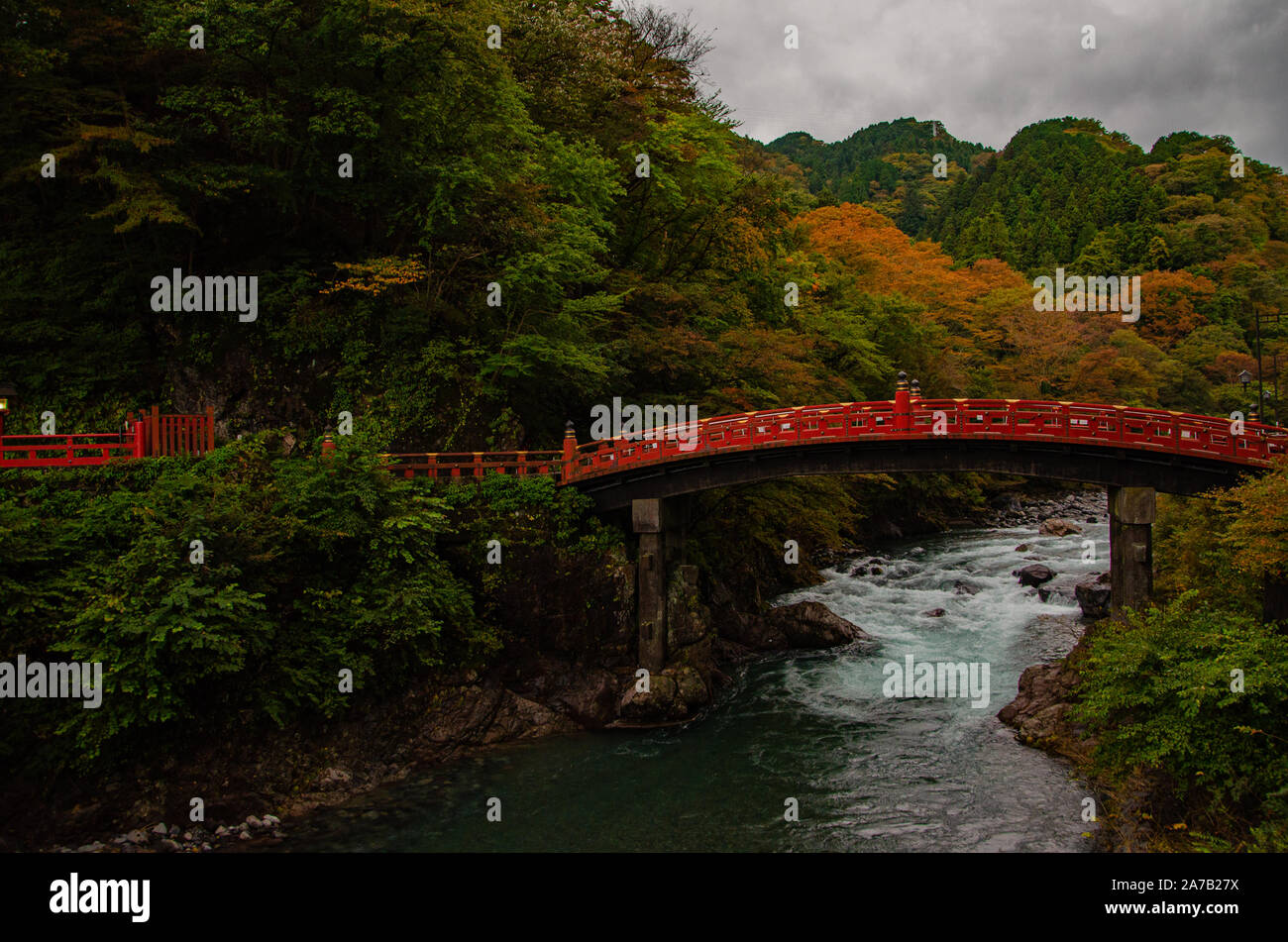 Shinkyo bridge in Nikko, Japan Stock Photo - Alamy