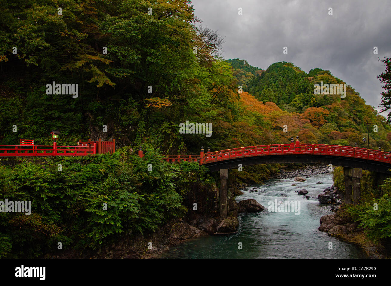 Shinkyo bridge in Nikko, Japan Stock Photo - Alamy