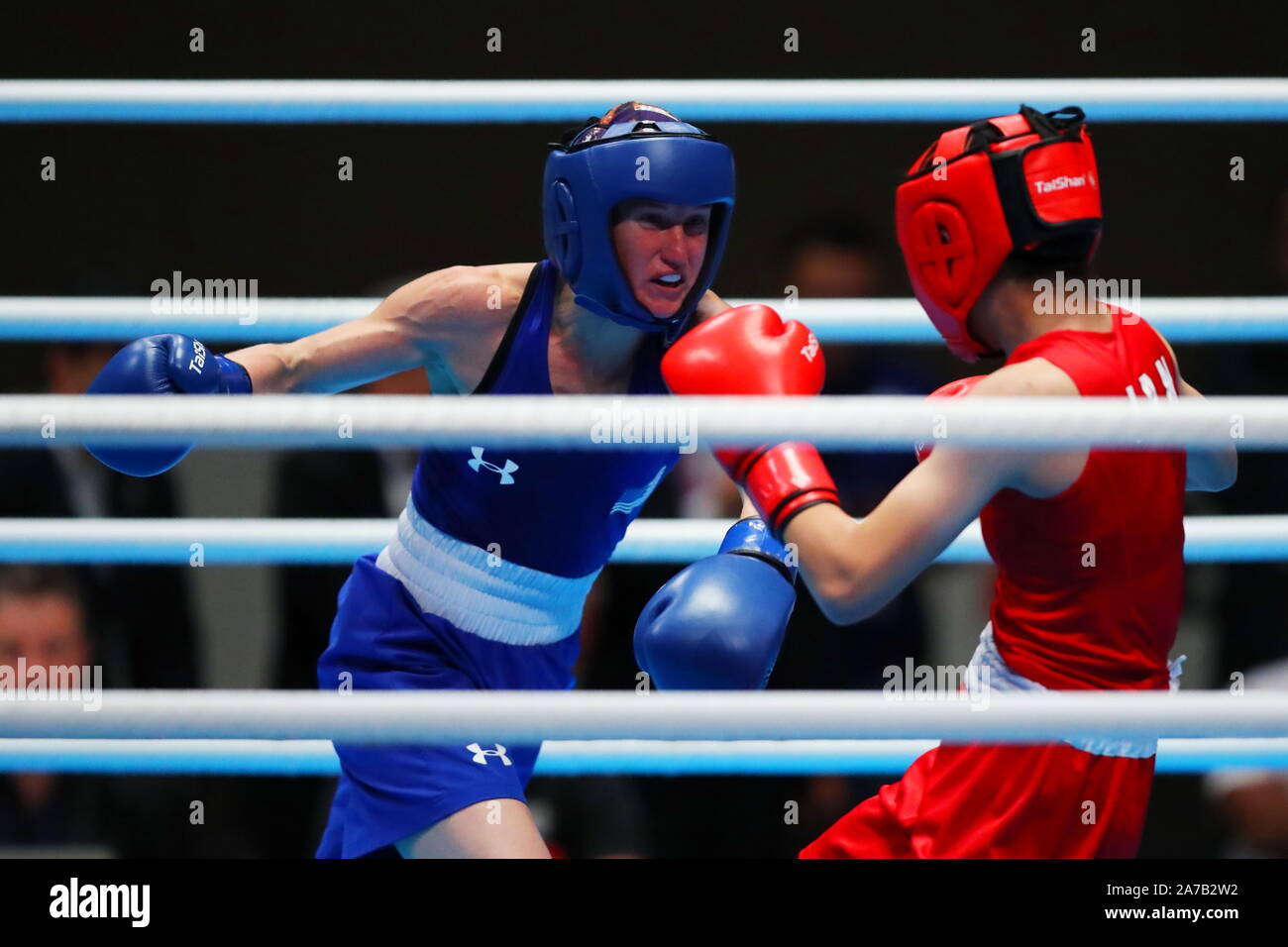 Tokyo, Japan. 31st Oct, 2019. (L-R) Virginia Fuchs (USA), Sana Kawano ...
