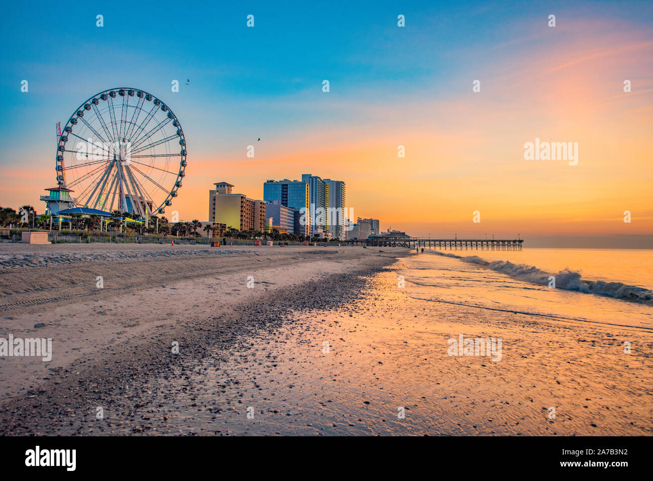Myrtle beach skywheel aerial hi-res stock photography and images - Alamy