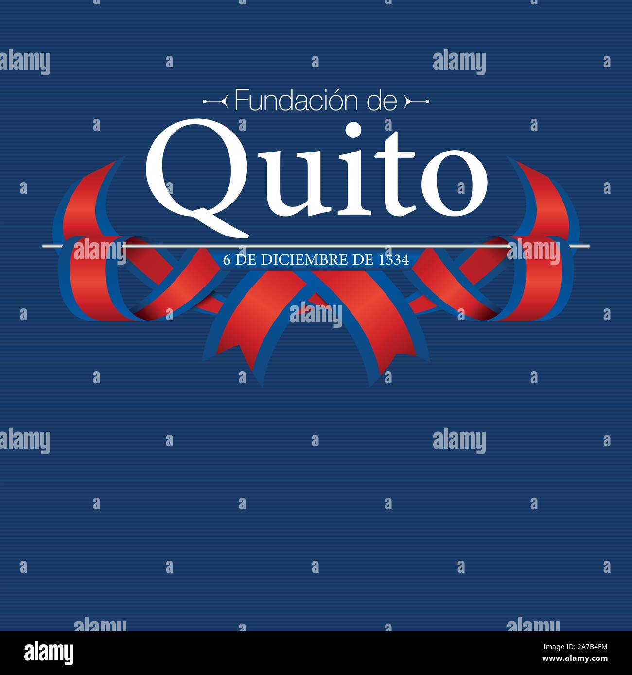 FUNDACION DE QUITO Greeting card - FOUNDATION OF QUITO in Spanish ...