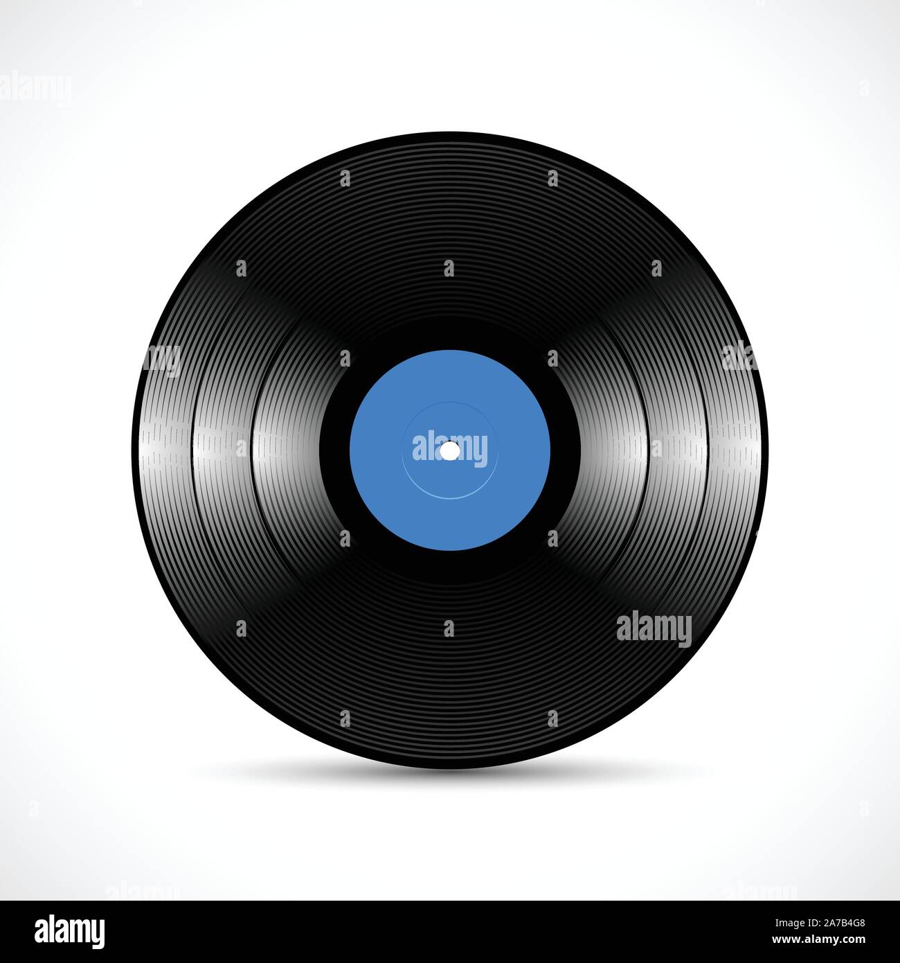 Vinyl disc 10 inch LP record with shiny tracks Stock Vector Image & Art ...