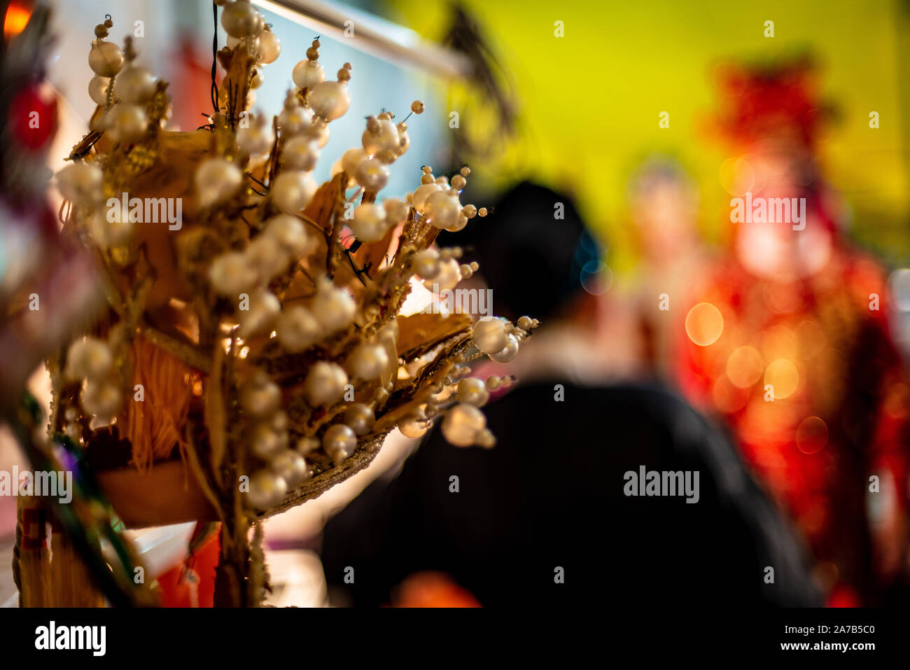 Asia Chinese opera traditional performance props at backstage Stock ...