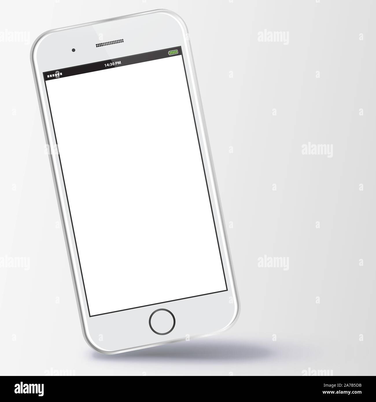 Mobile phone blank Stock Vector Images - Alamy