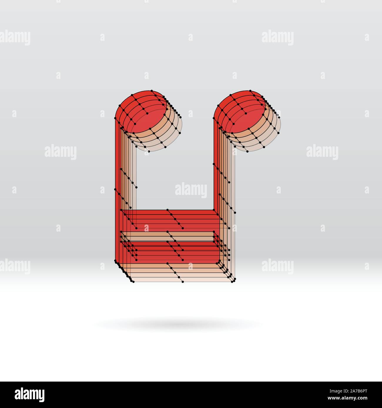 Transparent music note with dotted scheme Stock Vector Image & Art - Alamy