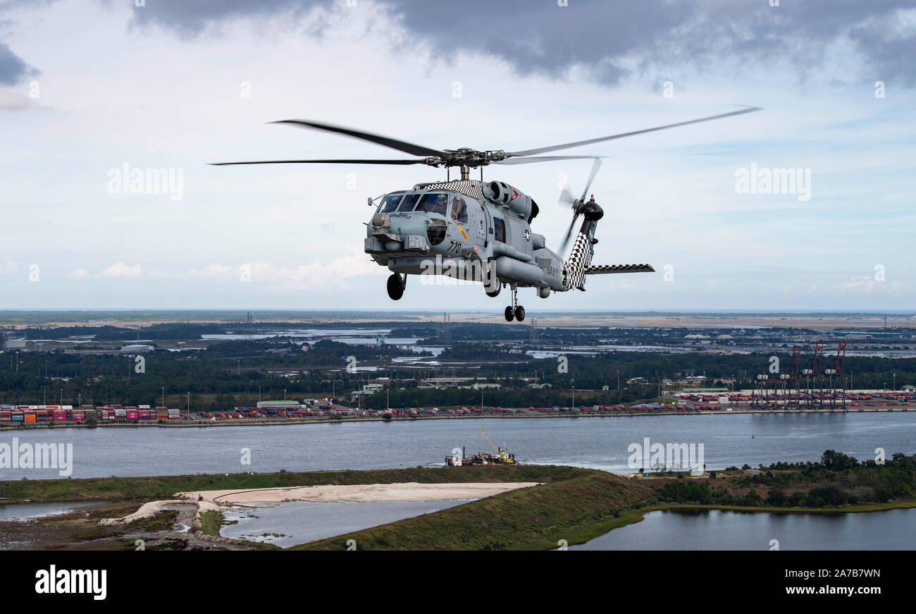 191030-N-QI061-0240 JACKSONVILLE, Fla. (Oct. 30, 2019) An MH-60R Sea ...