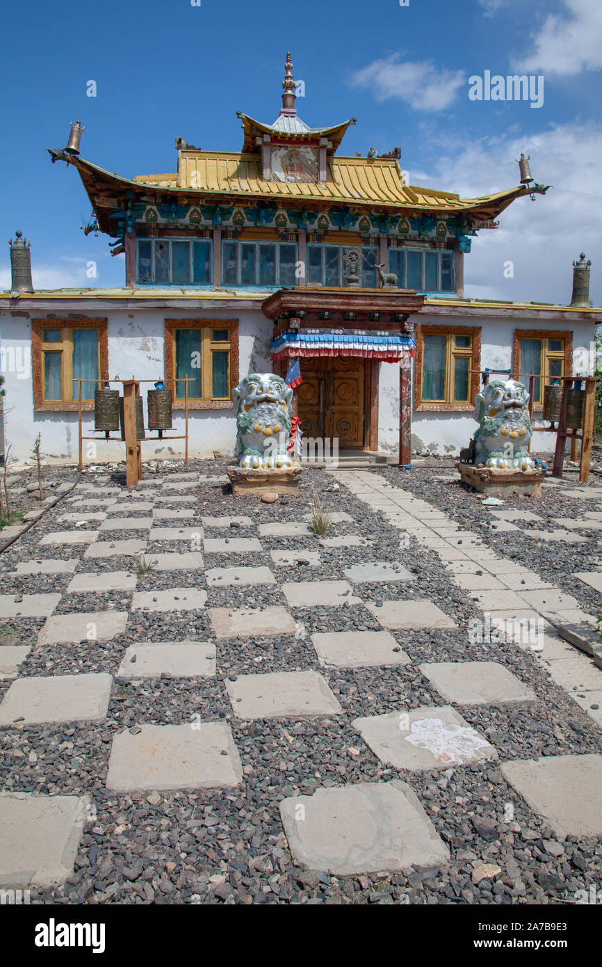 Shankh Monastery temple in Mongolia Stock Photo - Alamy