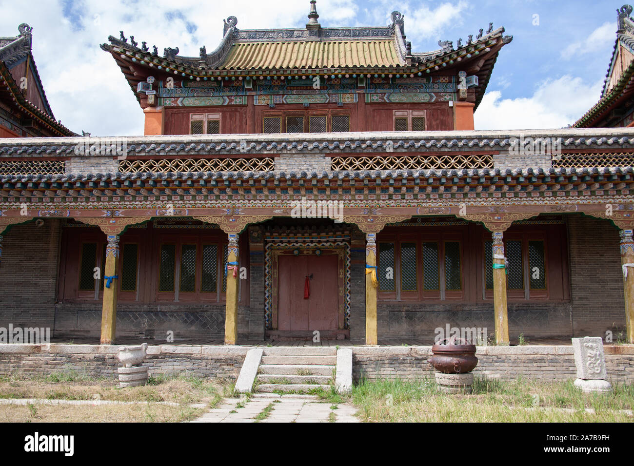 Shankh Monastery temple in Mongolia Stock Photo - Alamy