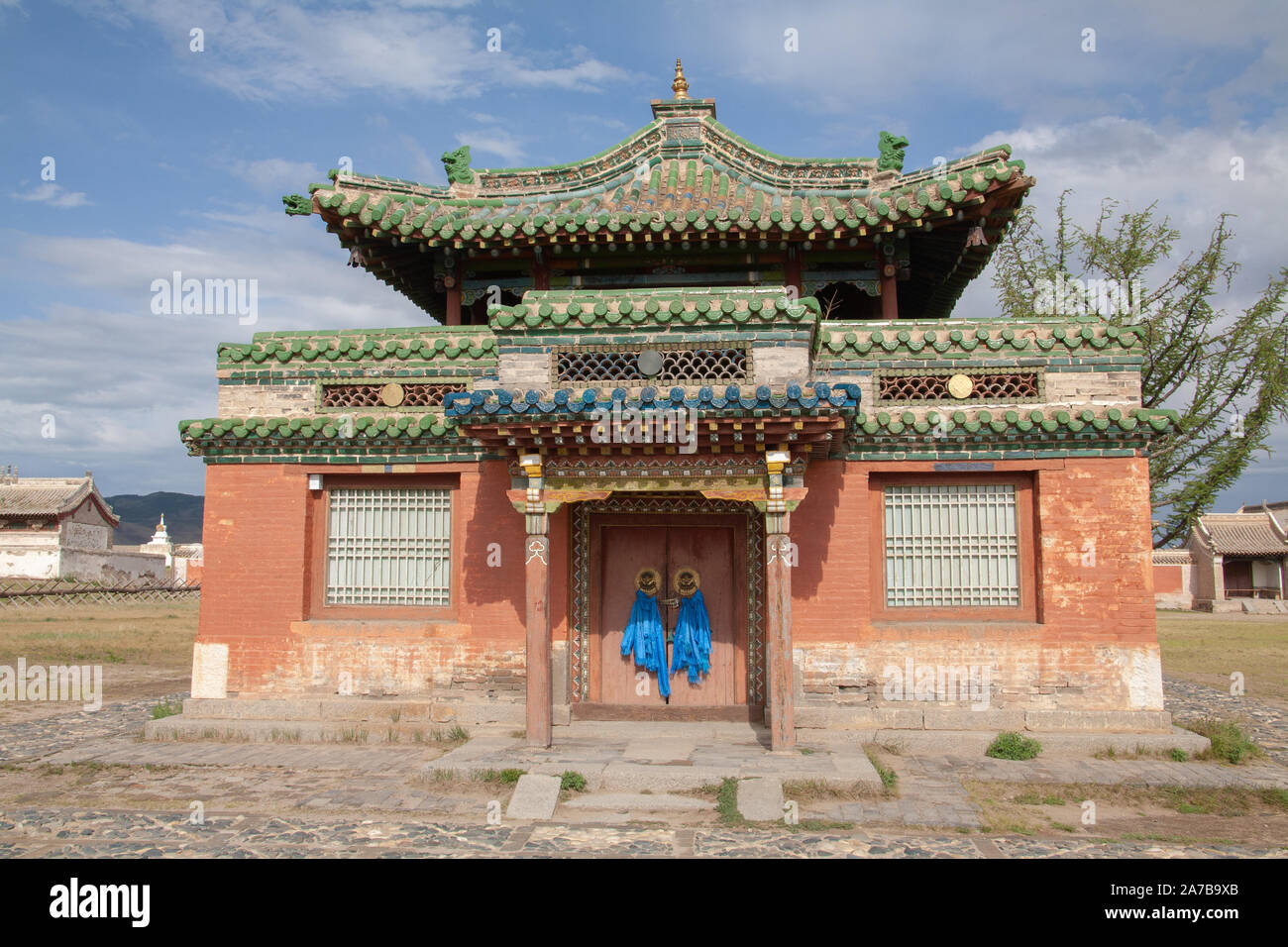 Shankh Monastery temple in Mongolia Stock Photo - Alamy