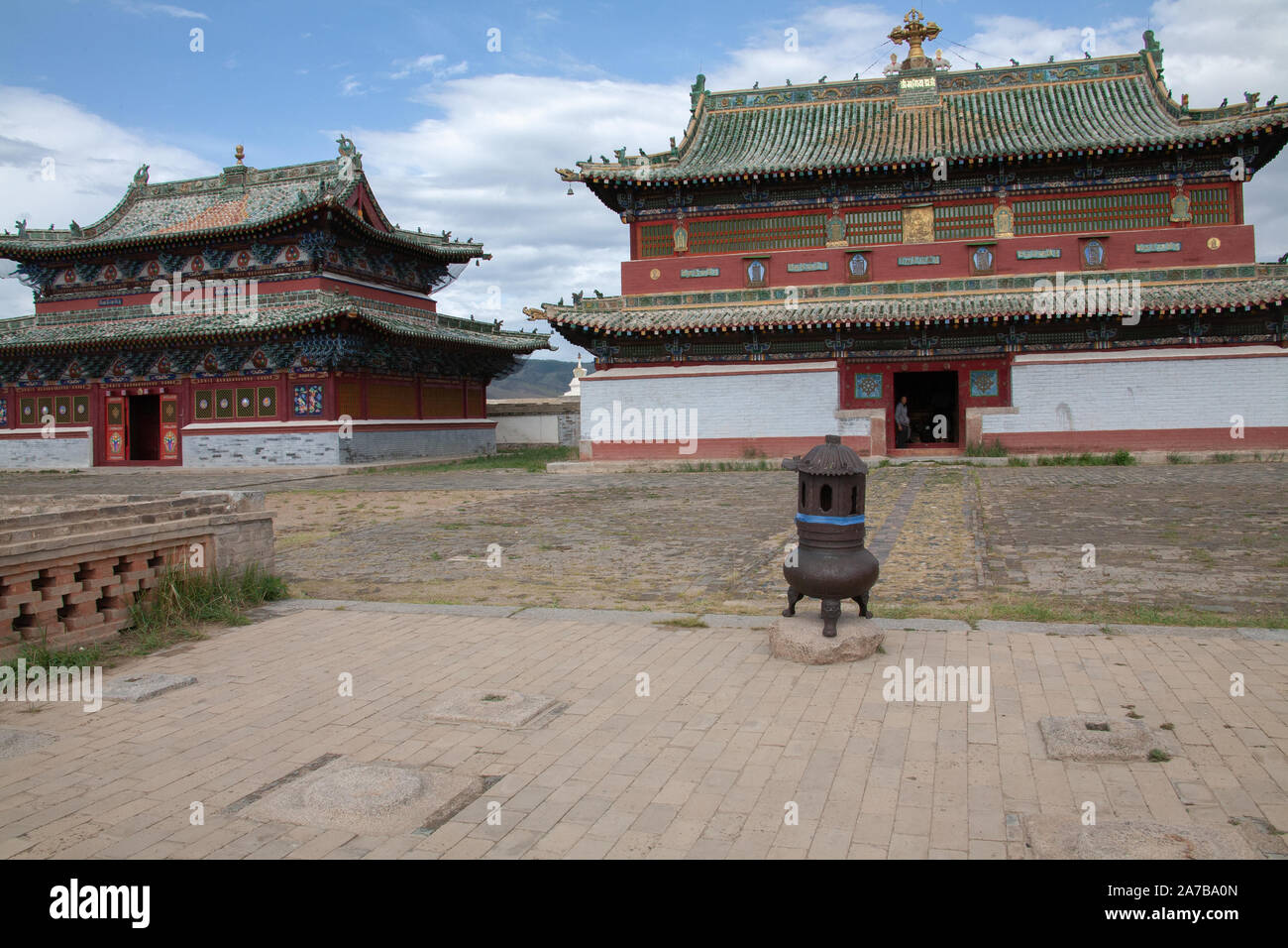 Shankh Monastery temple in Mongolia Stock Photo - Alamy