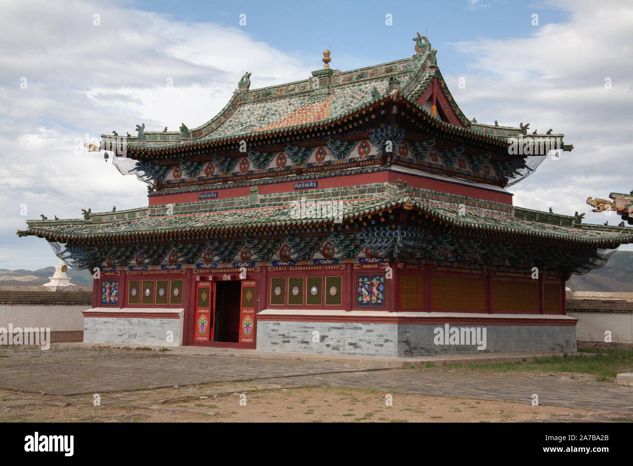 Shankh Monastery temple in Mongolia Stock Photo - Alamy