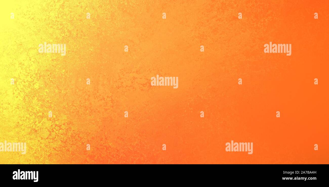 Hot orange background with gold grunge texture on border, fiery bright ...