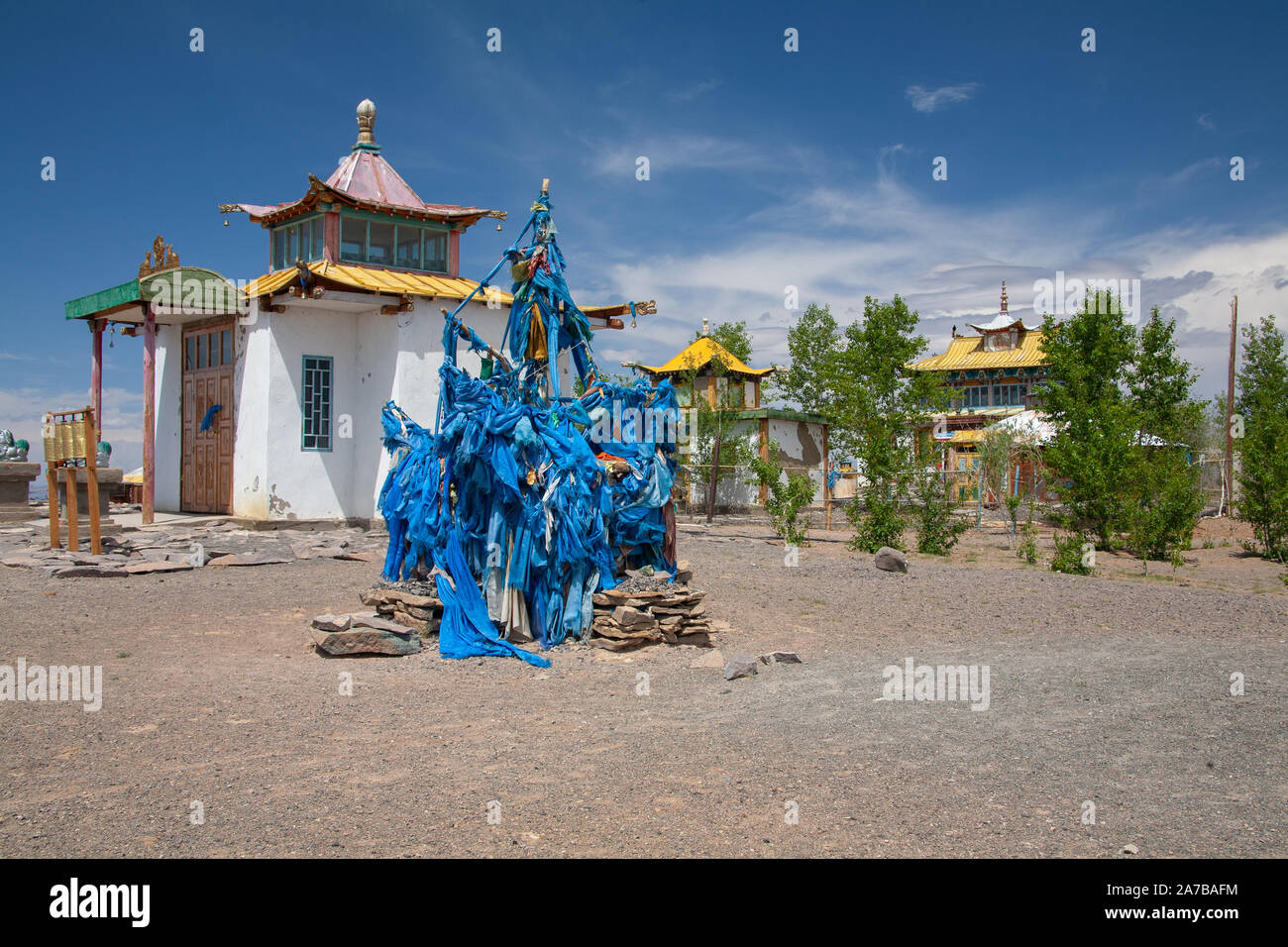 Shankh Monastery temple in Mongolia Stock Photo - Alamy