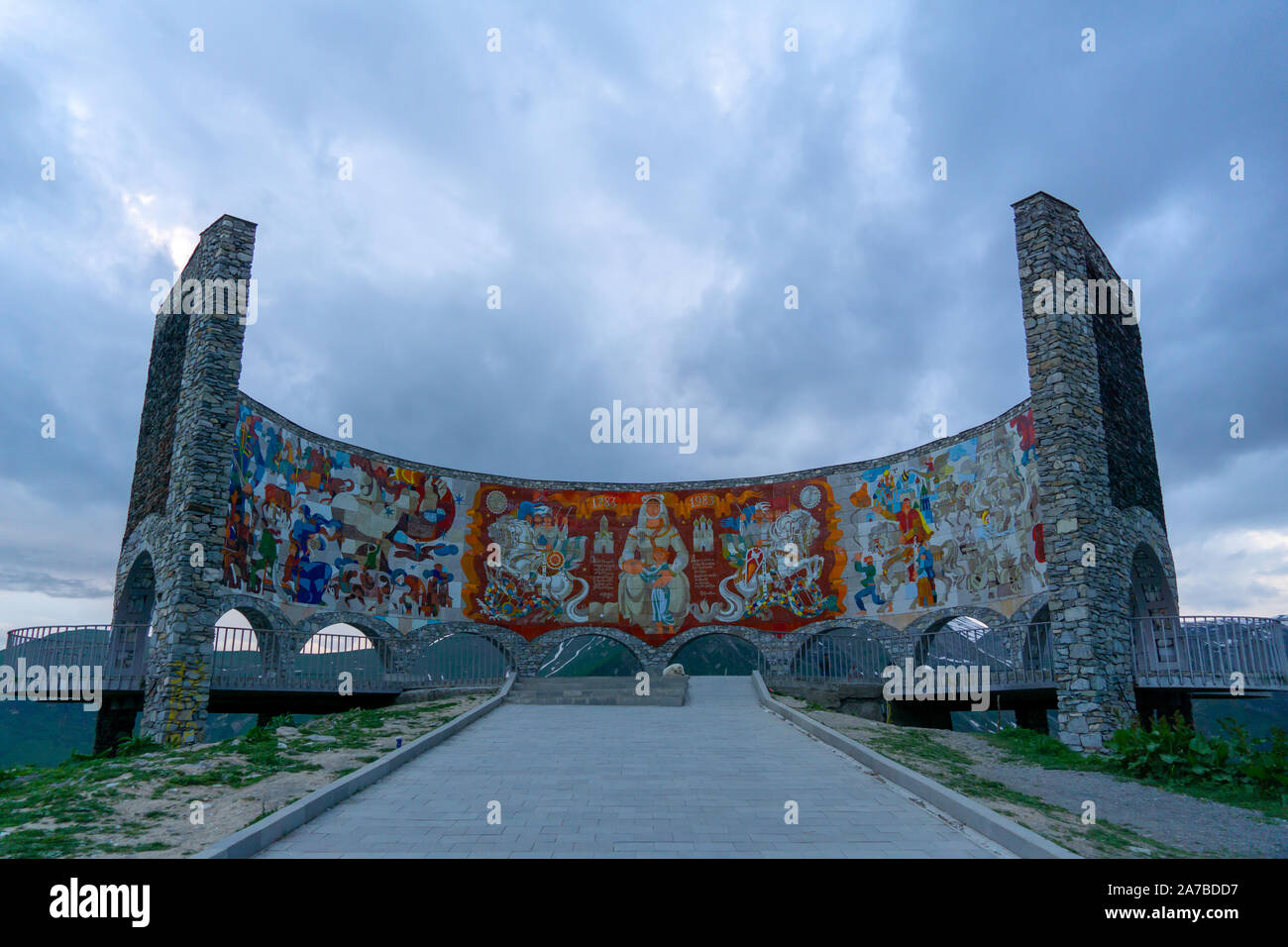 Russian Georgian friendship monument. Georgian military Highway ...